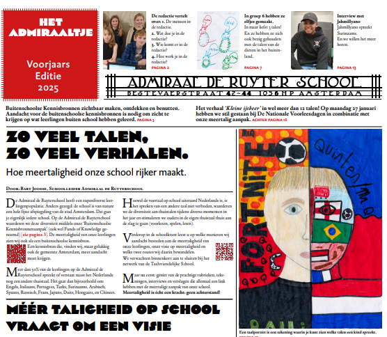 Schoolkrant meertaligheid